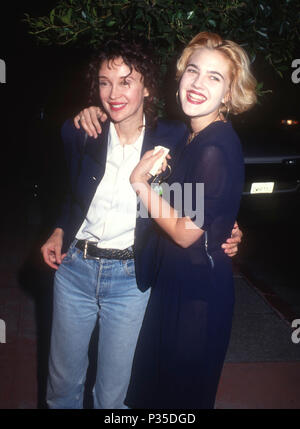 Actress Drew Barrymore with her mother Jaid arrive at the 55th annual ...