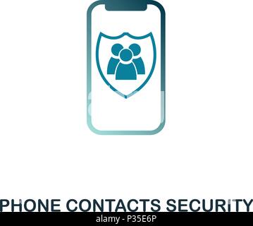 Phone lock icon flat vector. Data privacy. Safe personal isolated Stock ...