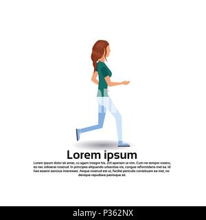 Male And Female Running Vector. Animation Frames Set. Sport Athlete ...