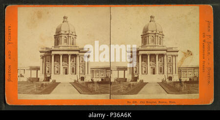 City hospital, Boston, Mass, by Soule, John P, 1827-1904 Stock Photo ...