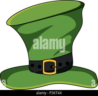 irish top hat iconover white background, vector illustration Stock ...