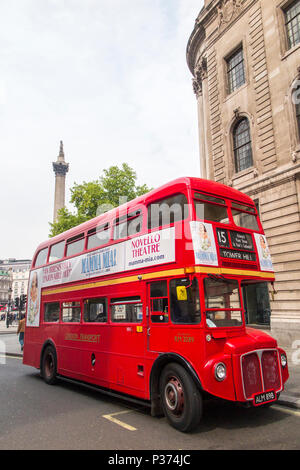 A number 15 bus, one of the Routemaster London double decker buses ...
