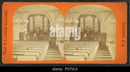 91 Easter, 1875, M.E. Church, Lebanon, N.H, by C. E. Lewis Stock Photo ...