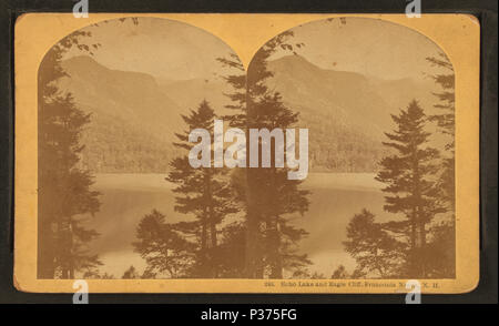 Echo Lake and Eagle Cliff, Franconia Notch, N.H, by Kilburn Brothers ...