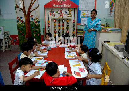 Bangladeshi children are studying at the school in Dhaka Stock Photo ...