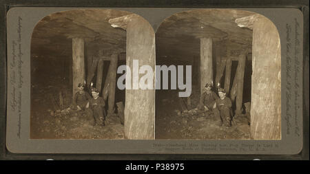 Abandoned mine, showing prop timber, Scranton, Pa. , Coal mining, Coal ...