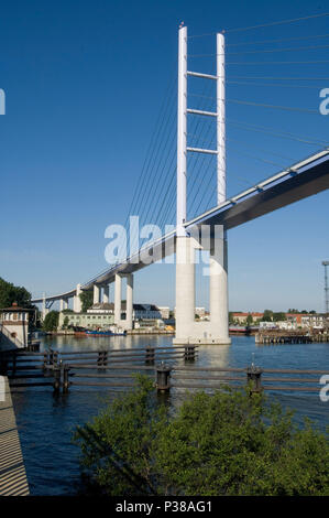 New Ruegenbruecke (bridge), Stralsund, Mecklenburg-Western Pomerania ...