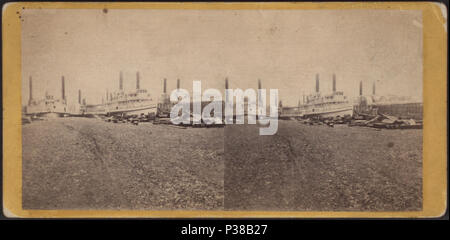 Group of steamboats lying at Simonson's ship yard, foot of 12th street ...