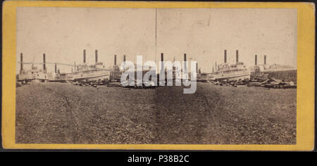 Group of steamboats lying at Simonson's ship yard, foot of 12th street ...