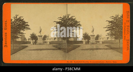 Hamilton statue, Commonwealth Avenue, Boston, Mass, by Soule, John P ...