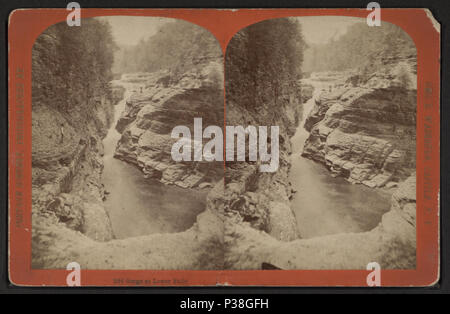 Gorge at Lower Falls, by George L Washburn 2 Stock Photo - Alamy