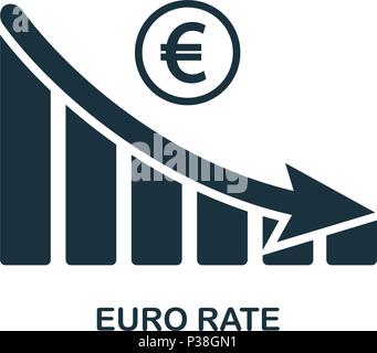 Money Decrease Graphic icon. Monochrome style design from diagram collection. UI. Pixel perfect ...