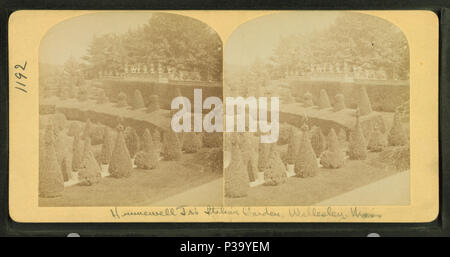 146 Hunnewell's Italian Gardens, Wellesley, Mass, from Robert N. Dennis ...