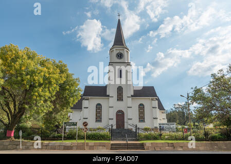 DEWETSDORP, SOUTH AFRICA - APRIL 1, 2018: A street scene, with ...