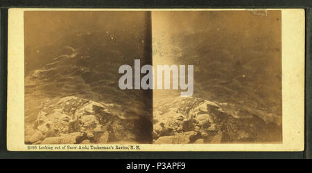 Snow Arch, Tuckerman's Ravine, NH, by Bierstadt Brothers 2 Stock Photo ...
