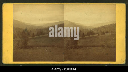 Mountain landscape (with fences seen in the foreground), from Robert N ...