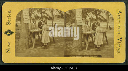 21 Apple vendor, Boston Common, from Robert N. Dennis collection of ...