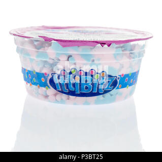 Winneconne, WI - 13 June 2018: A bag of Charms blow pop gum filled ...