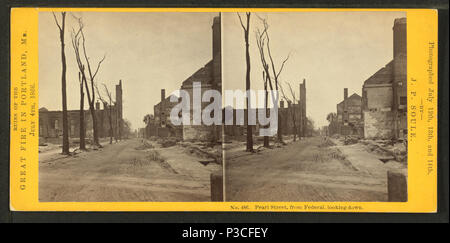 Federal, from Pearl Street, looking north-east, by John P Soule 2 Stock ...