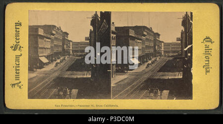 San Francisco Sansome Street, from California, from Robert N. Dennis ...