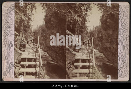 26 Ausable Chasm. The Long Gallery, by G. W. Baldwin 2 Stock Photo - Alamy