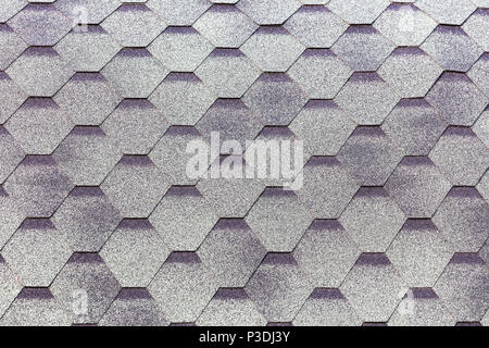 Flexible shingles of bitumen roofing surface. Background mosaic texture ...