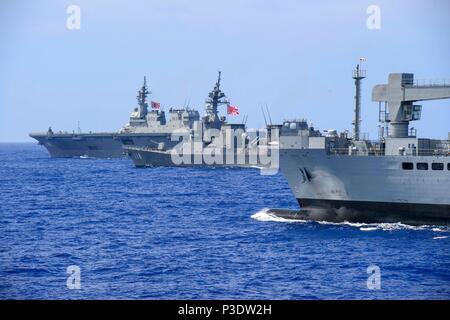 PHILIPPINE SEA (June 15, 2018) (From right) The Deepak-class fleet ...