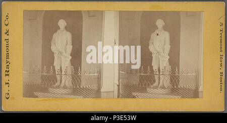 284 Statue of John Hancock, Lexington, from Robert N. Dennis collection ...