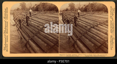 289 Stupendous Log-raft, containing millions of feet. Columbia River ...