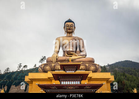 169 feet tall bronze Buddha statue shining bright in the daytime from ...