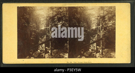 307 The Flume, from above, by Soule, John P., 1827-1904 2 Stock Photo ...