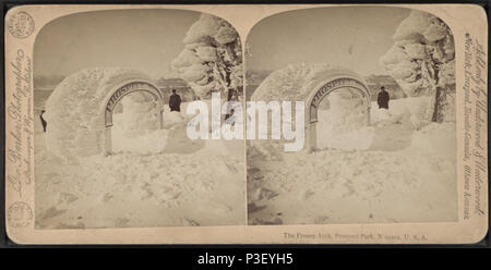 308 The frozen arch, Prospect Park, Niagara, U. S. A., by Barker ...