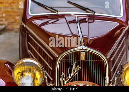 FAENZA (RA), ITALY - JUNE 9, 2018: vintage cars show in historic cars ...