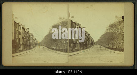 View of houses lining Boston Common, from Robert N Dennis collection of ...