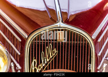 FAENZA (RA), ITALY - JUNE 9, 2018: vintage cars show in historic cars ...