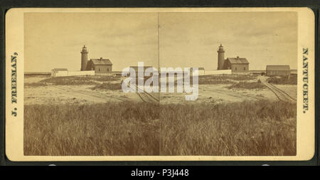 View of a lighthouse, by Freeman, J (Josiah Stock Photo - Alamy