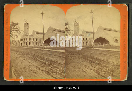 Worcester depot, by H. D. Warner Stock Photo - Alamy