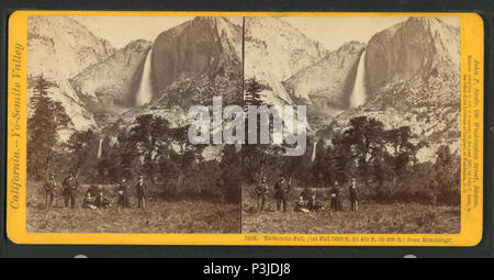 Yo Semite Falls (from the Upper House) 2477 ft.. Carleton Watkins ...