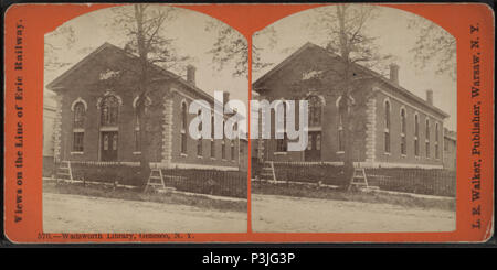 Wadsworth Library, Geneseo, NY, from Robert N Dennis collection of ...