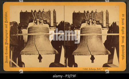 Old Liberty Bell, 1776, by Cremer, James, 1821-1893 5 Stock Photo - Alamy