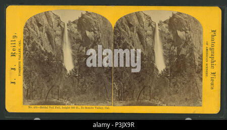 Bridal Veil Fall, height 900 feet, Yo Semite Valley, Cal.. J. J. Reilly ...