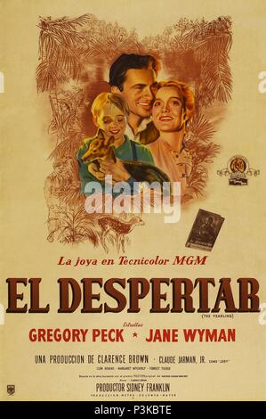 THE YEARLING -1946 POSTER Stock Photo - Alamy