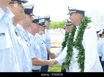 Admiral Shannon Gilreath, Coast Guard Fifth District commander, and ...