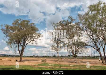 DEWETSDORP, SOUTH AFRICA - APRIL 1, 2018: The historic power station in ...