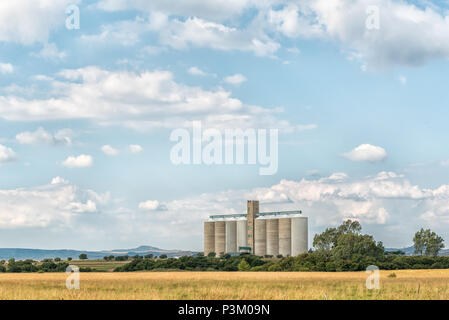 DEWETSDORP, SOUTH AFRICA - APRIL 1, 2018: A street scene, with ...