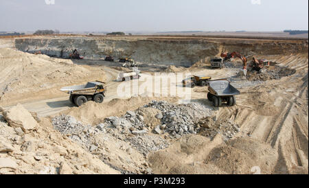 Open Pit cola mining in South Africa Stock Photo - Alamy