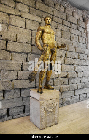 Hercules in Gilded Bronze Statue in Sala Rotonda (Circular Room ...