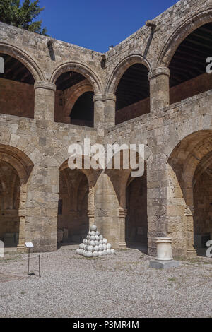 Rhodes, Greece: The Archaeological Museum of Rhodes is housed in the ...