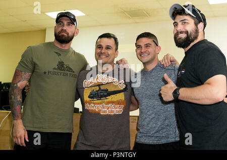 Range 15 actors and veterans Matt Best, left, Nick Palmisciano and ...