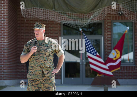 U.S. Marine Col. Brett Bourne, commanding officer, Marine Raider ...